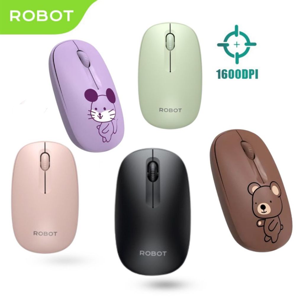 Jual ROBOT Mouse Wireless M260 Nirkabel 2.4G Optical 1600DPI Receiver ...