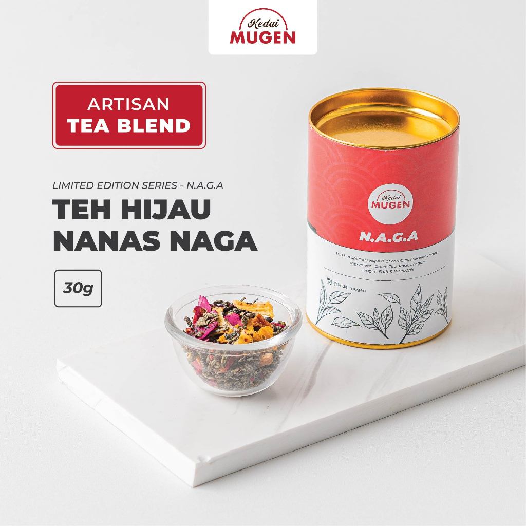 Jual Kedai Mugen | Artisan Tea Blend | naga - teh hijau nanas naga 30g ...
