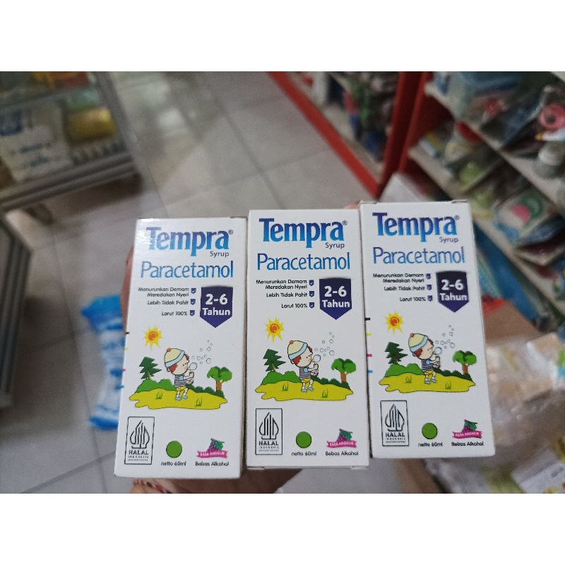 Jual Tempra syrup 2-6 tahun penurun demam / nyeri gigi | Shopee Indonesia