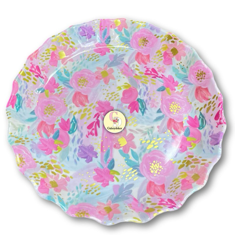 Jual NAMPAN BULAT MOTIF BUNGA/NAMPAN BULAT MOTIF BUNGA/NAMPAN PLASTIK ...