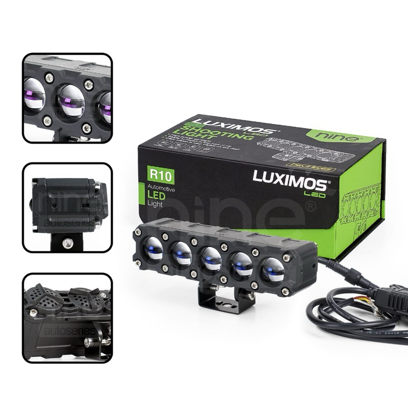 Jual SEPASANG LUXIMOS LED SHOOTING LIGHT R10 5 MATA 55W DEVIL EYE LAMPU ...
