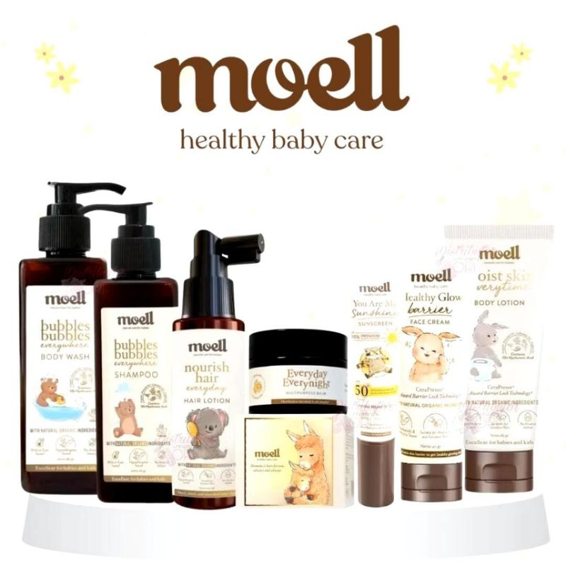 Jual Moell Hair Lotion / Moell Body Wash / Moell Body Lotion / Shampo ...