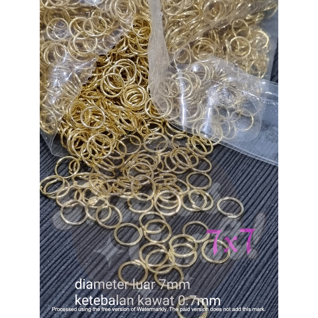 Jual RING BULAT TIPIS PENGAIT ACC DIY / GROSS(144 PCS) | Shopee Indonesia