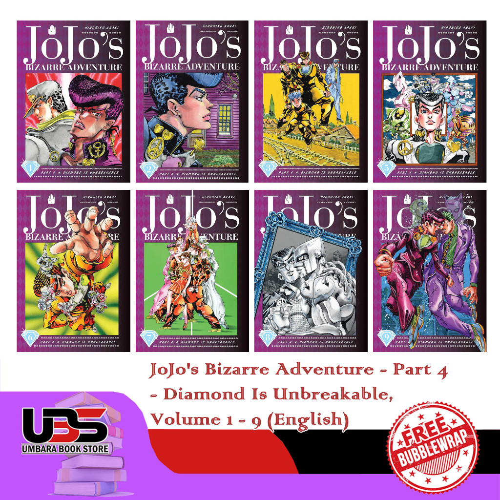 Jual Komik JoJo's Bizarre Adventure - Part 4 - Diamond Is Unbreakable, Volume 1 - 9 (English ...