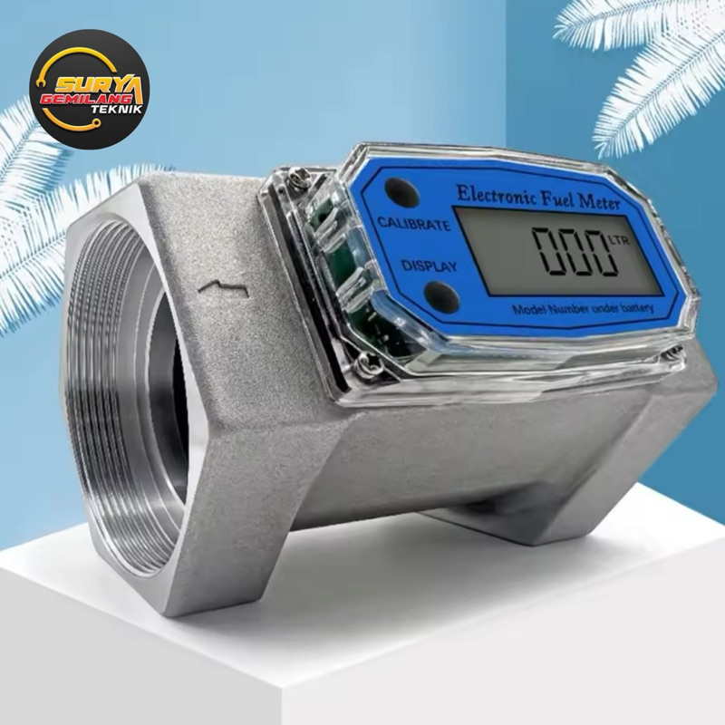 Jual Turbine Flow Meter 3 Inch Digital Water 3 Inci Fuel Solar NPT WG1 3" Diesel WG-1 Air ...