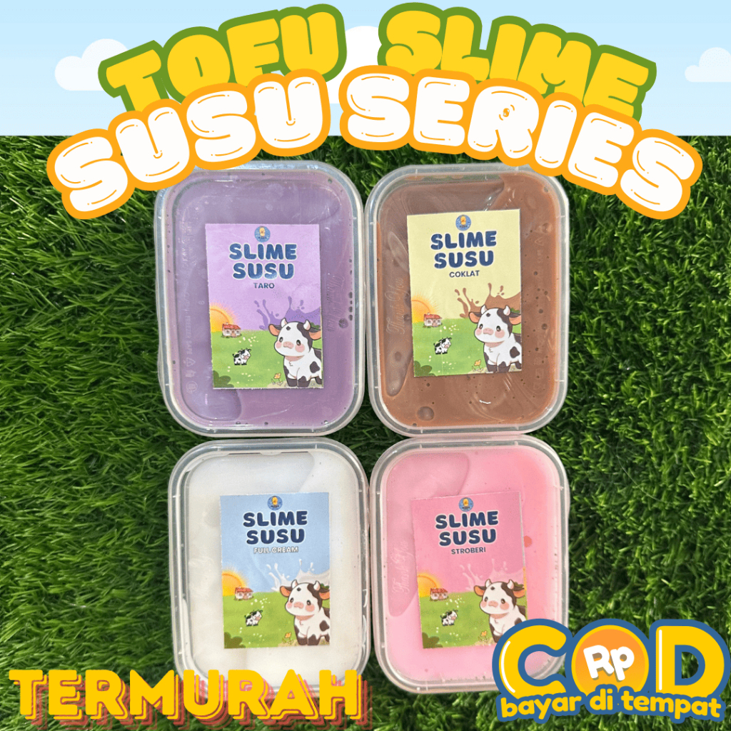 Jual TOFU SLIME SUSU SERIES BY MARU SLIME KEMASAN 200 GRAM | Shopee Indonesia