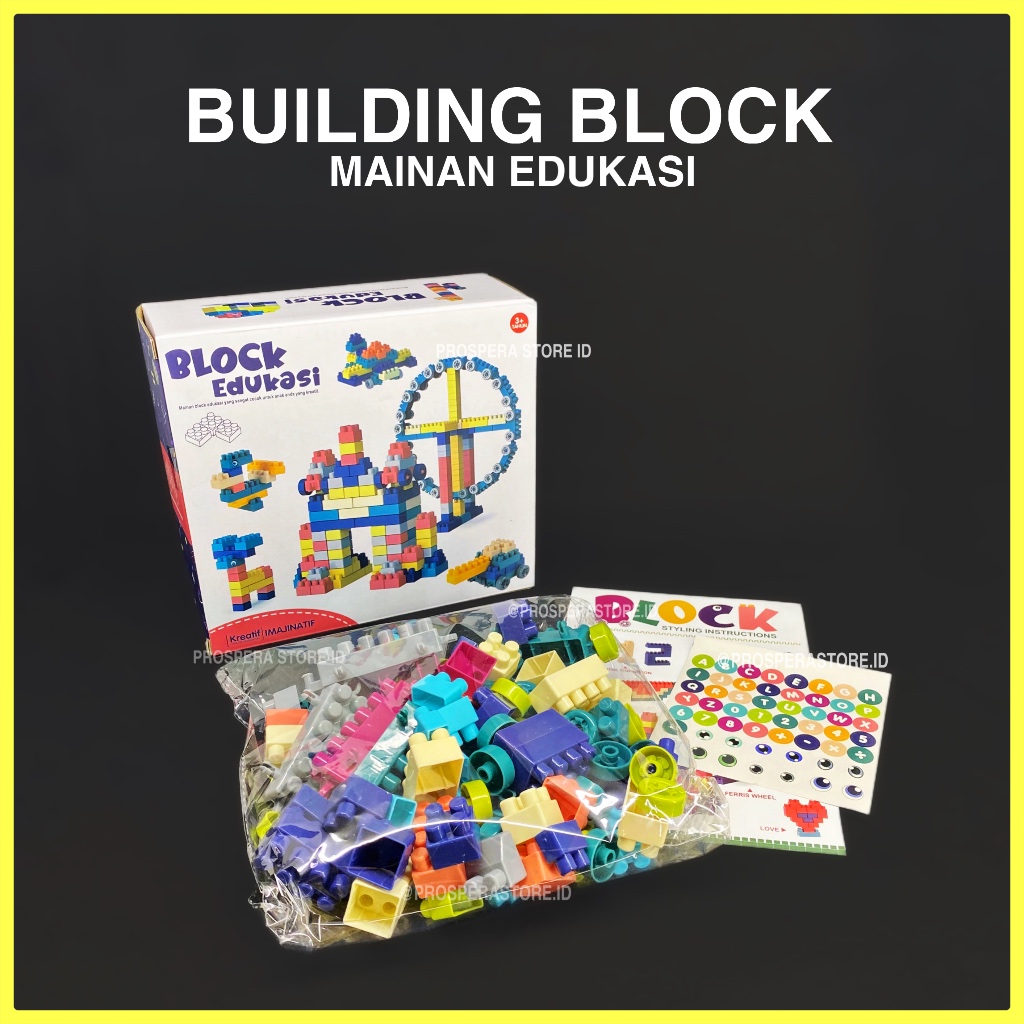 Jual Mainan Block Susun Edukasi Anak - Brick / Lego / Duplo / Balok ...
