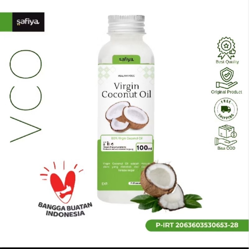 Jual Safiya Virgin Coconut Oil 100 ML VCO Minyak Kelapa Murni | Shopee Indonesia