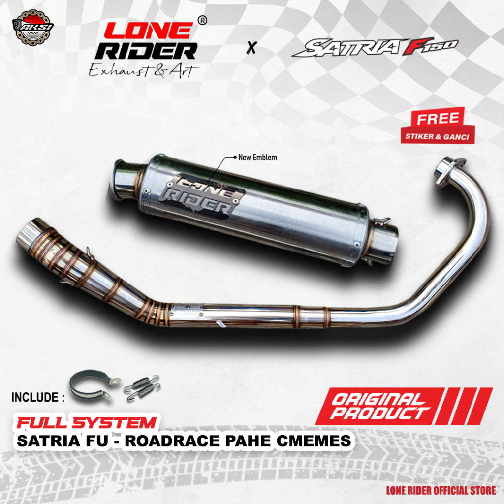 Jual ORIGINAL LONE RIDER Road Race Pahe Satria F150 - Knalpot Racing Lone Rider PNP Satria FU ...