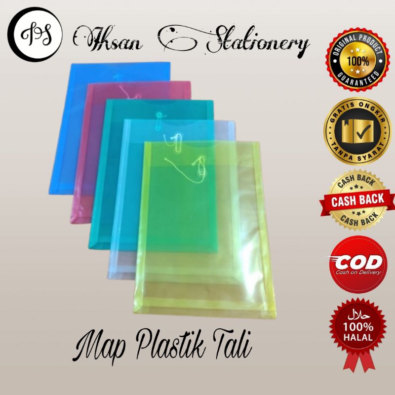 Jual Map Plastik Tali Folio Isi 12 Pcs (1 Lusin) | Shopee Indonesia