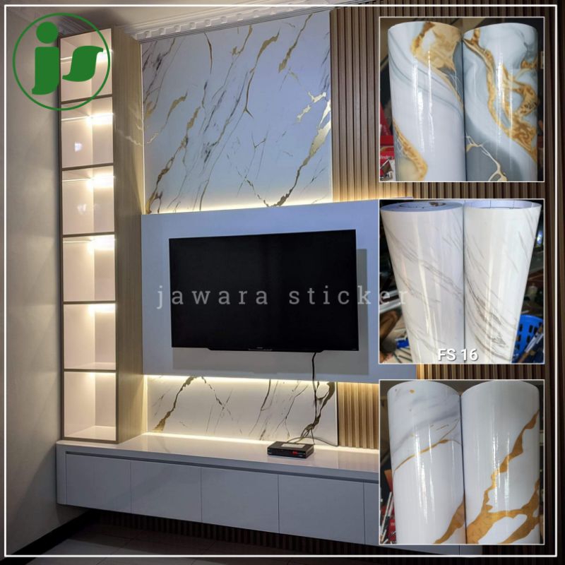 Jual Wallpaper dinding PVC Sheet Sticker Marble Marmer Glosy stiker ...