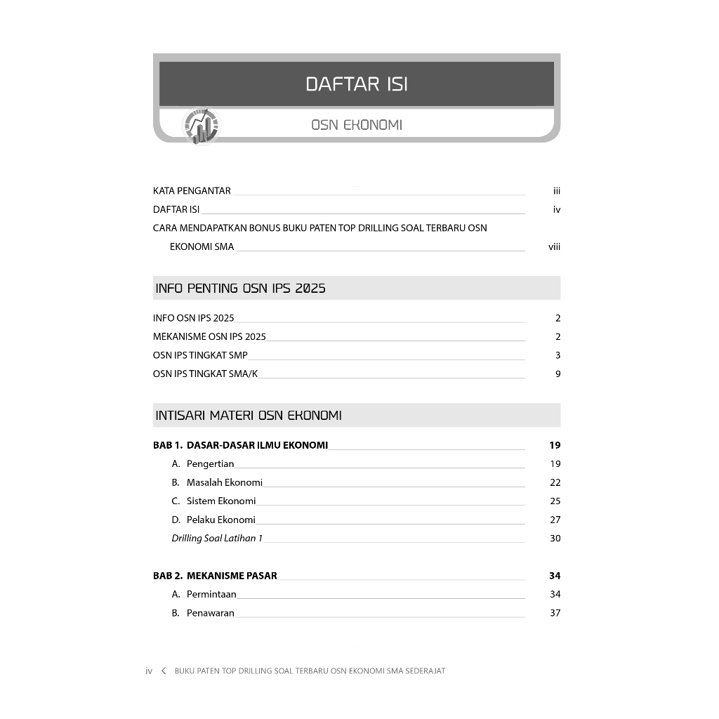 Jual Buku Paten OSN Olimpiade Sains Nasional Ekonomi SMA/MA (Update Soal OSN Terbaru 2025 ...