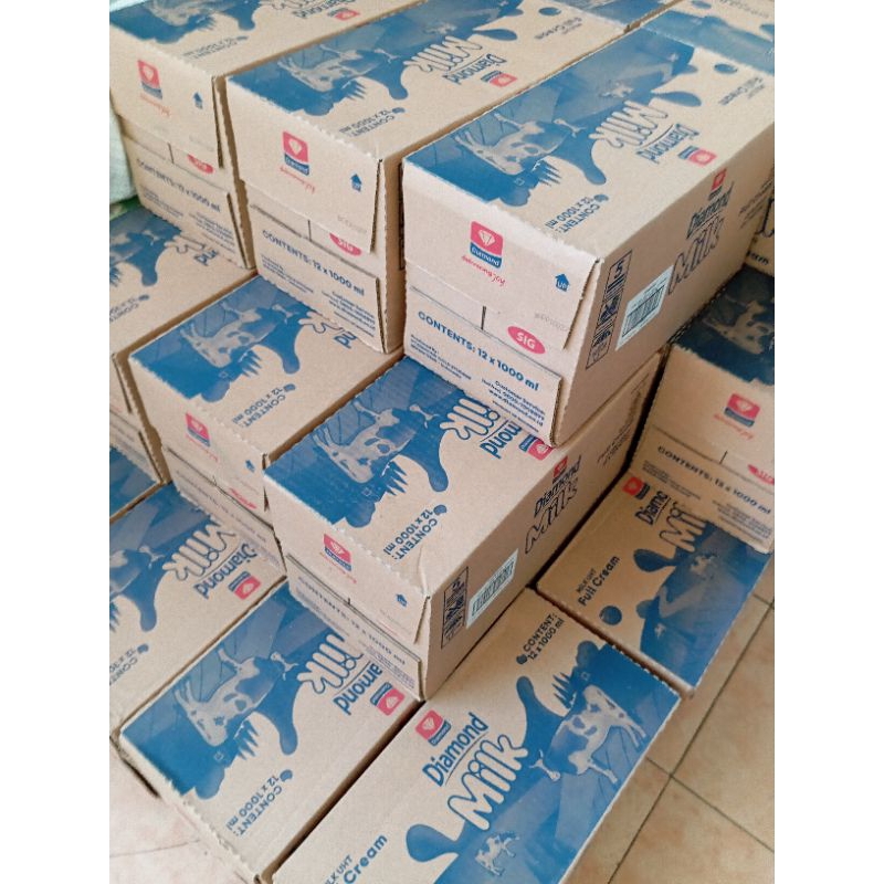 Jual SUSU DIAMOND UHT 1 DUS ( ISI 12 ) | Shopee Indonesia