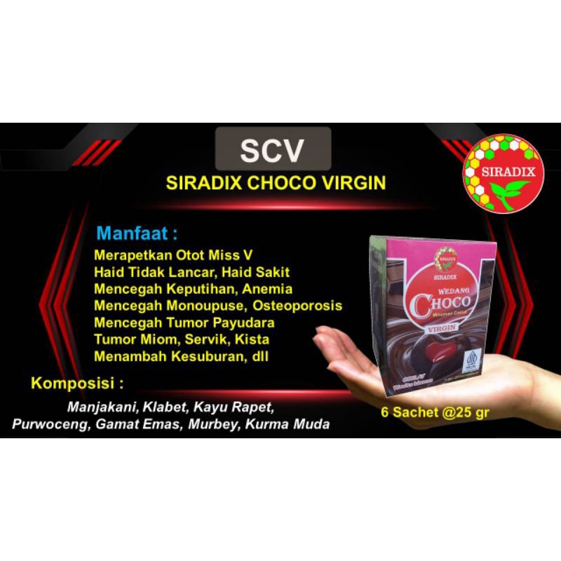 Jual SCV(Siradix Choco Virgin) | Shopee Indonesia