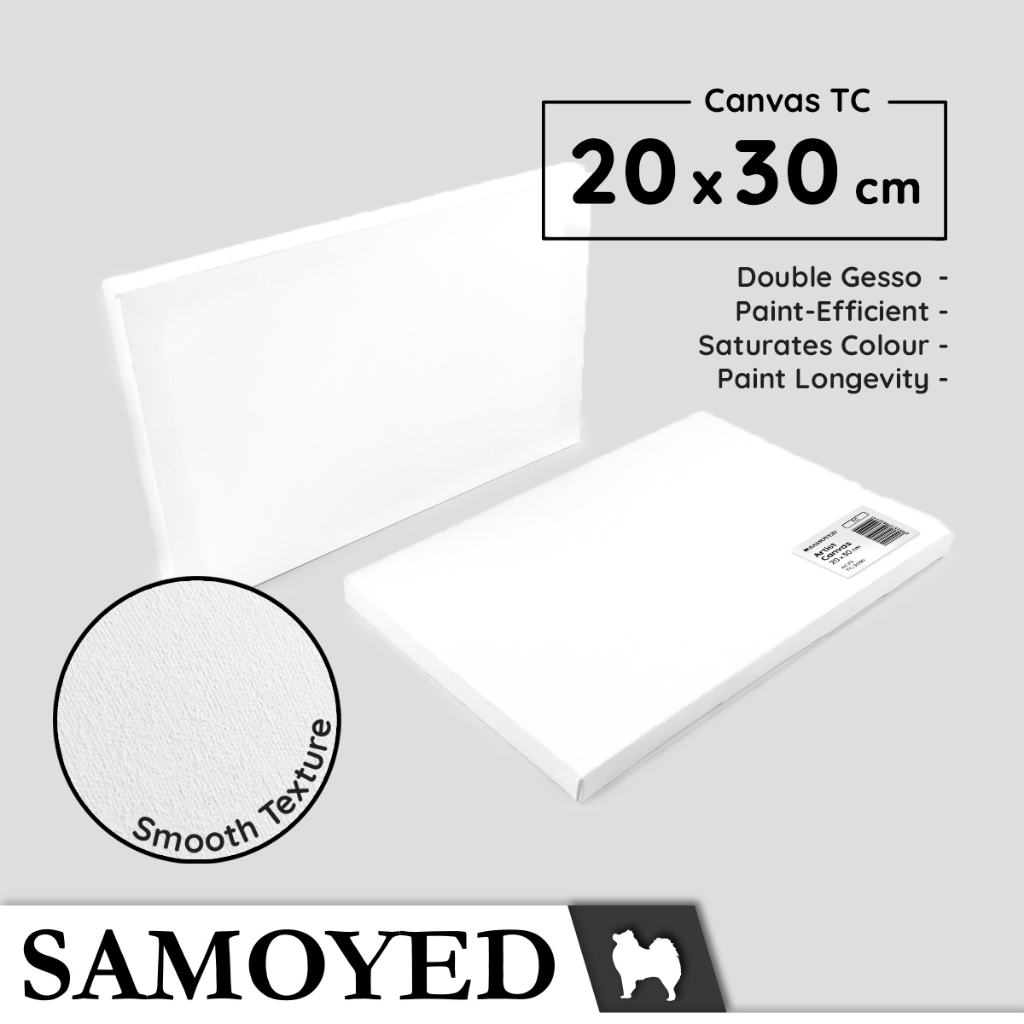 Jual Kanvas Lukis / Artist Canvas Board / Panel 20 x 30 cm TC Samoyed ...