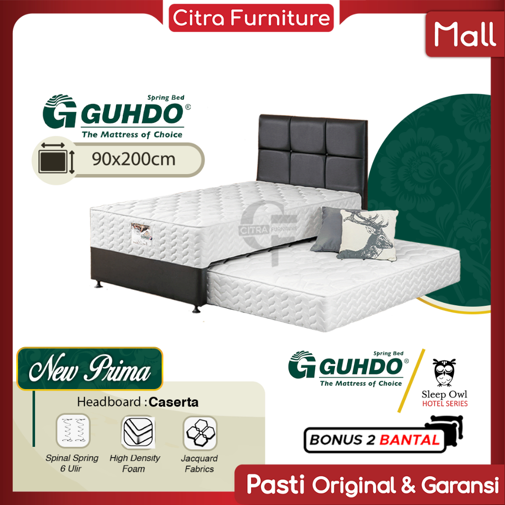 Jual Citra Furniture GUHDO ® Guhdo Spring bed 2in1 New Prima Twin Bed 90 -Kasur Springbed Sorong ...