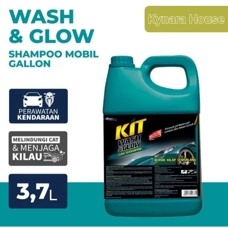 Jual KIT Shampoo Mobil Wash & Glow Jerigen 3,7 Liter | Shopee Indonesia