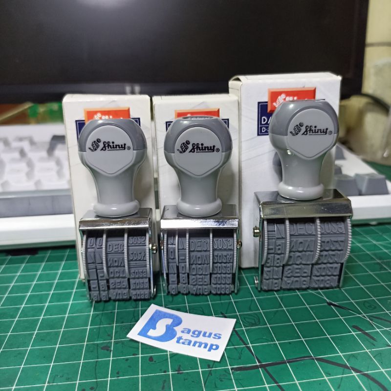 Jual Stempel Tanggal Tanggalan Manual Kecil Mini Shiny 3mm 4mm 5mm D3 ...