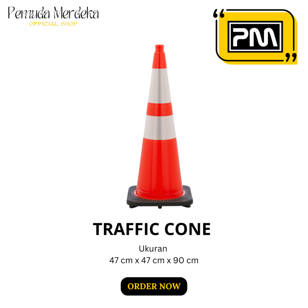 Jual Traffic Cone 90cm Kerucut Lalu Lintas Tinggi Reflektor Safety ...