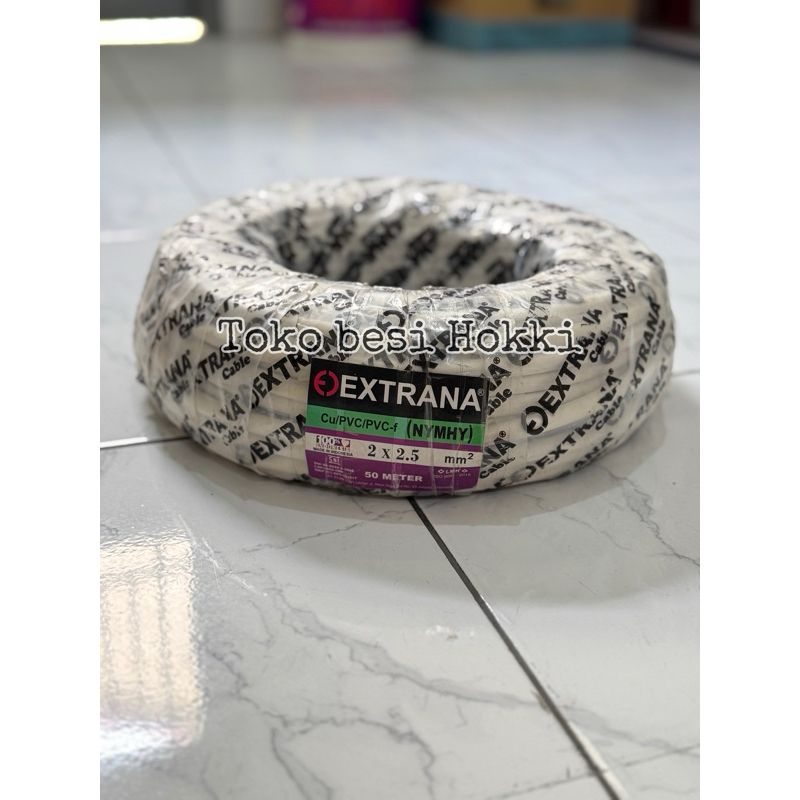 Jual Kabel Extrana Nymhy 2 x 2.5 / Kabel Listrik Extrana Serabut ( 1 ...