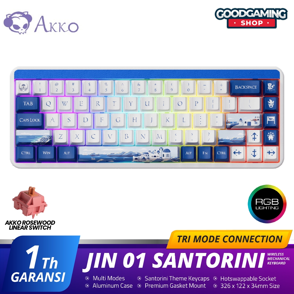 Jual AKKO JIN01 | JIN 01 Santorini Alumunium Mechanical Keyboard ...