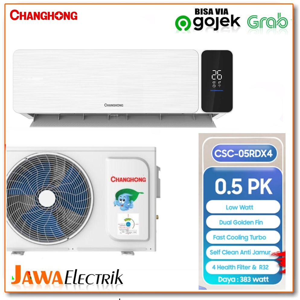 Jual CHANGHONG AC 1/2 PK - CSC 05RDX4 LOW WATT | Shopee Indonesia