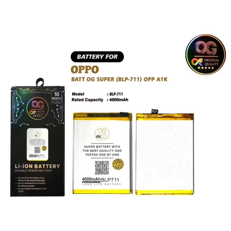 Jual BATTERAI BLP-711 OPPO A1K OG SUPER | Shopee Indonesia
