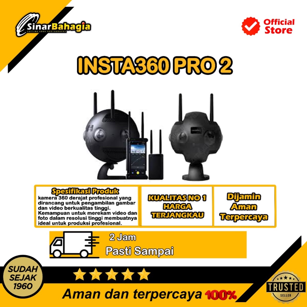 Jual Insta360 Pro 2 Insta360 Pro II Spherical VR 360 8K Free Insta360 ...