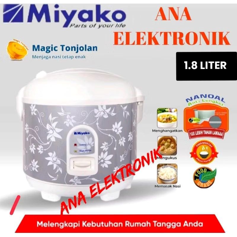 Jual MAGIC COM MIYAKO MCM-528. 1.8 liter ( LUAR BATAM ) | Shopee Indonesia