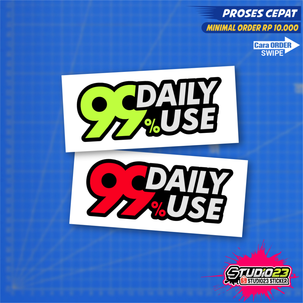 Jual Stiker 99% Daily USE Cutting Sticker | Shopee Indonesia