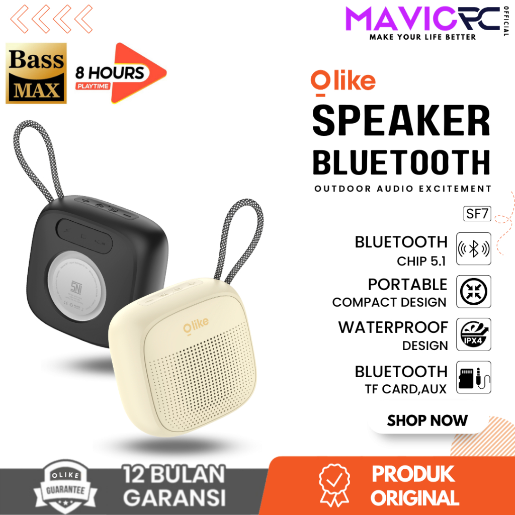 Jual OLIKE SF7 Speaker Bluetooth Mini Wireless Outdoor Sound Bass Max ...