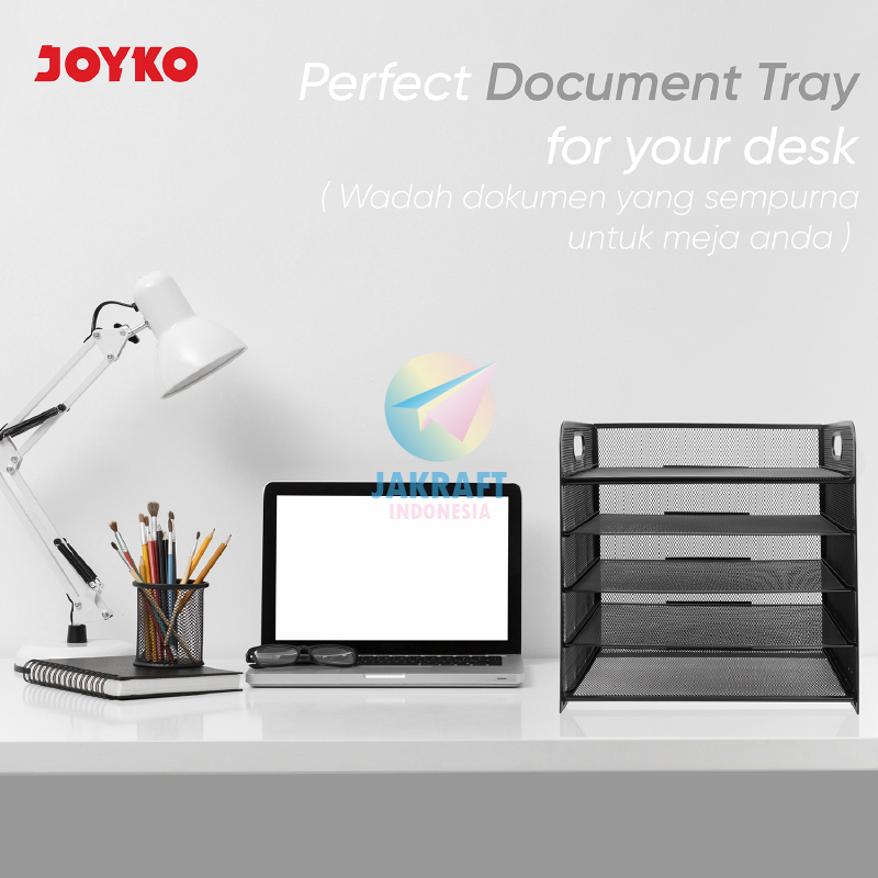 Jual (1 Unit) Desk Set Besi Rak Surat 5 Susun Besar JOYKO DT-63 ...