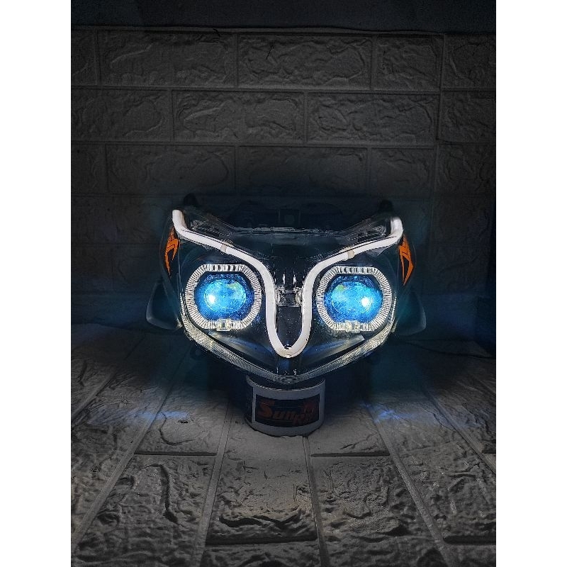 Jual PAKET HEADLAMP LAMPU DEPAN XEON KARBU BILED ALA ALA DAN LAZY ...