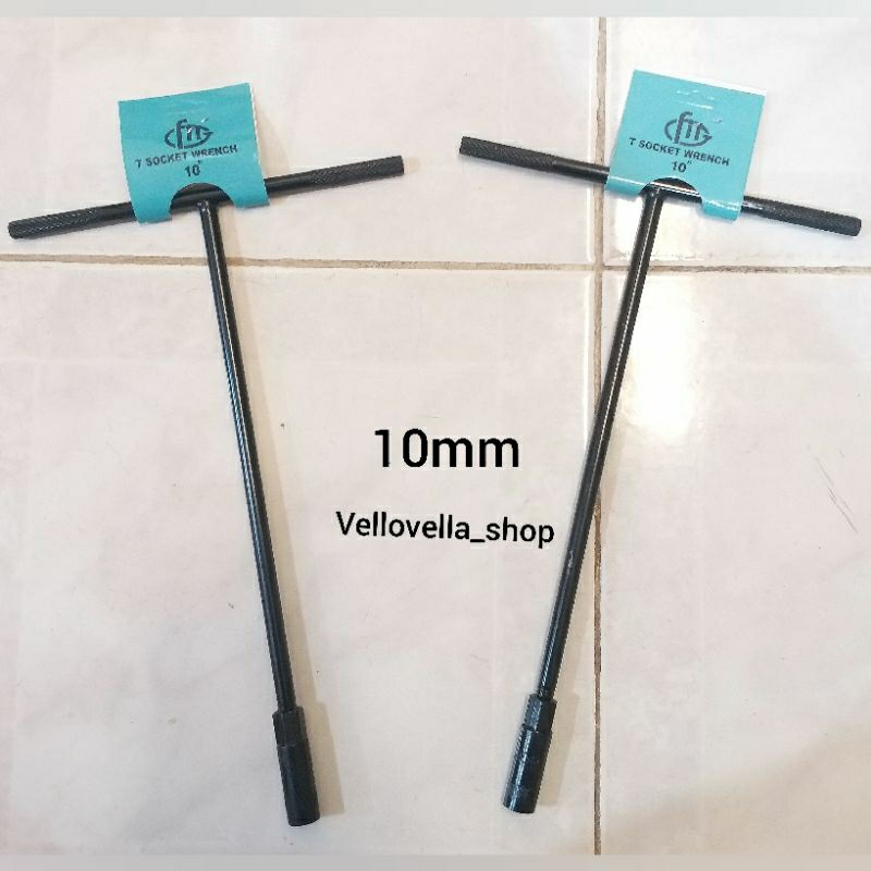 Jual FIT Kunci T Sok T panjang hitam Kunci Sock T T Type Wrench Kunci T 8mm 10mm 12mm 14mm ...
