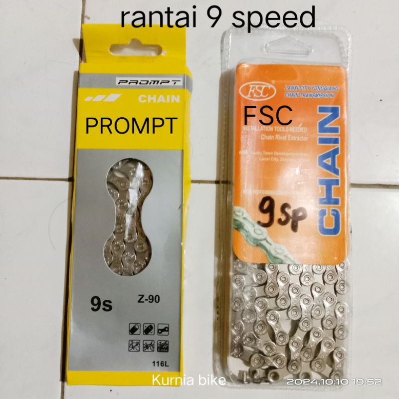 Jual rantai sepeda 9 speed prompt / FSC rantai sepeda MTB road sepeda ...
