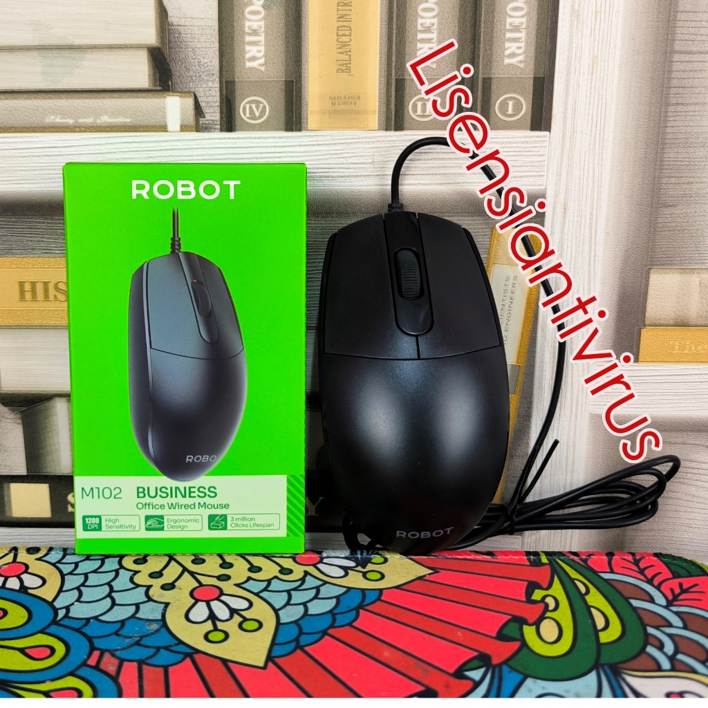 Jual Mouse untuk PC ROBOT Optical Mouse Office Wired M100 Mouse ...