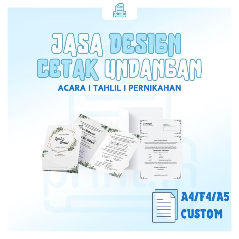 Jual Cetak Undangan HVS A5 | Shopee Indonesia