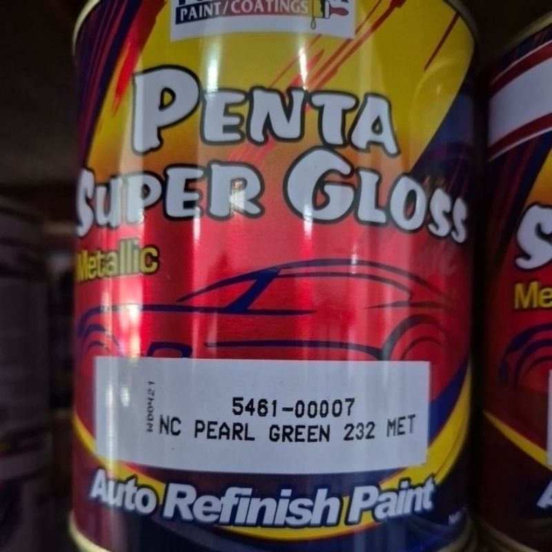 Jual Cat Mutiara Hijau Penta Super Gloss // NC Pearl Green 232 Met 00007 // 200ml dan 1kg ...