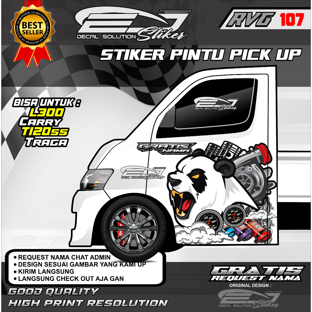 Jual STIKER CUTTING DECAL PINTU SAMPING MOBIL CARRY FUTURA PICK-STIKER ...