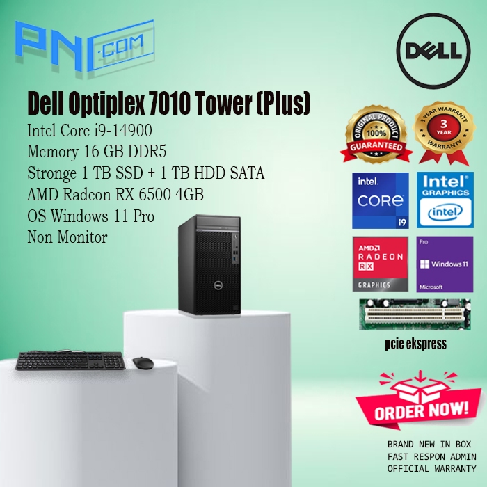 Jual Dell Optiplex 7010 MT Tower Plus i9-14900 16GB 1TB SSD + 1TB HDD ...