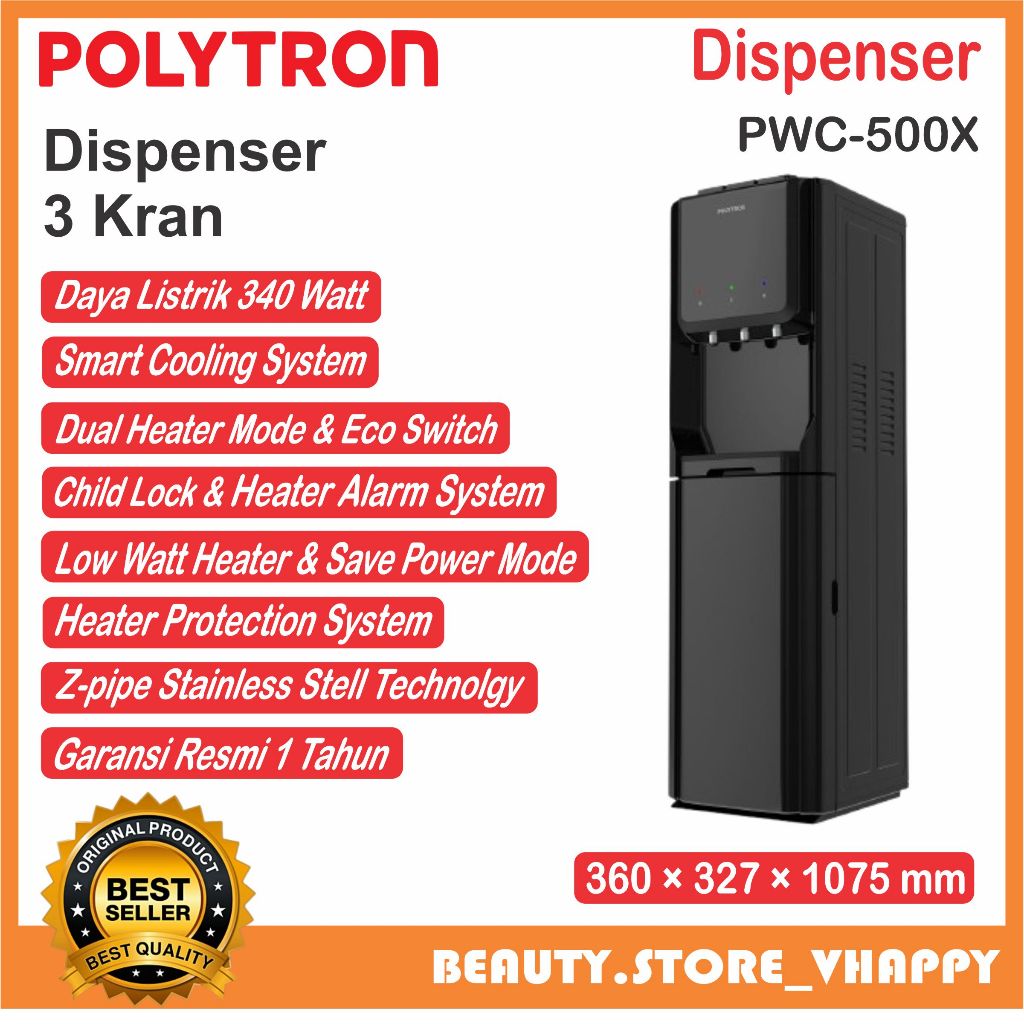 Jual Dispenser Polytron Galon Bawah PWC 500 | Shopee Indonesia