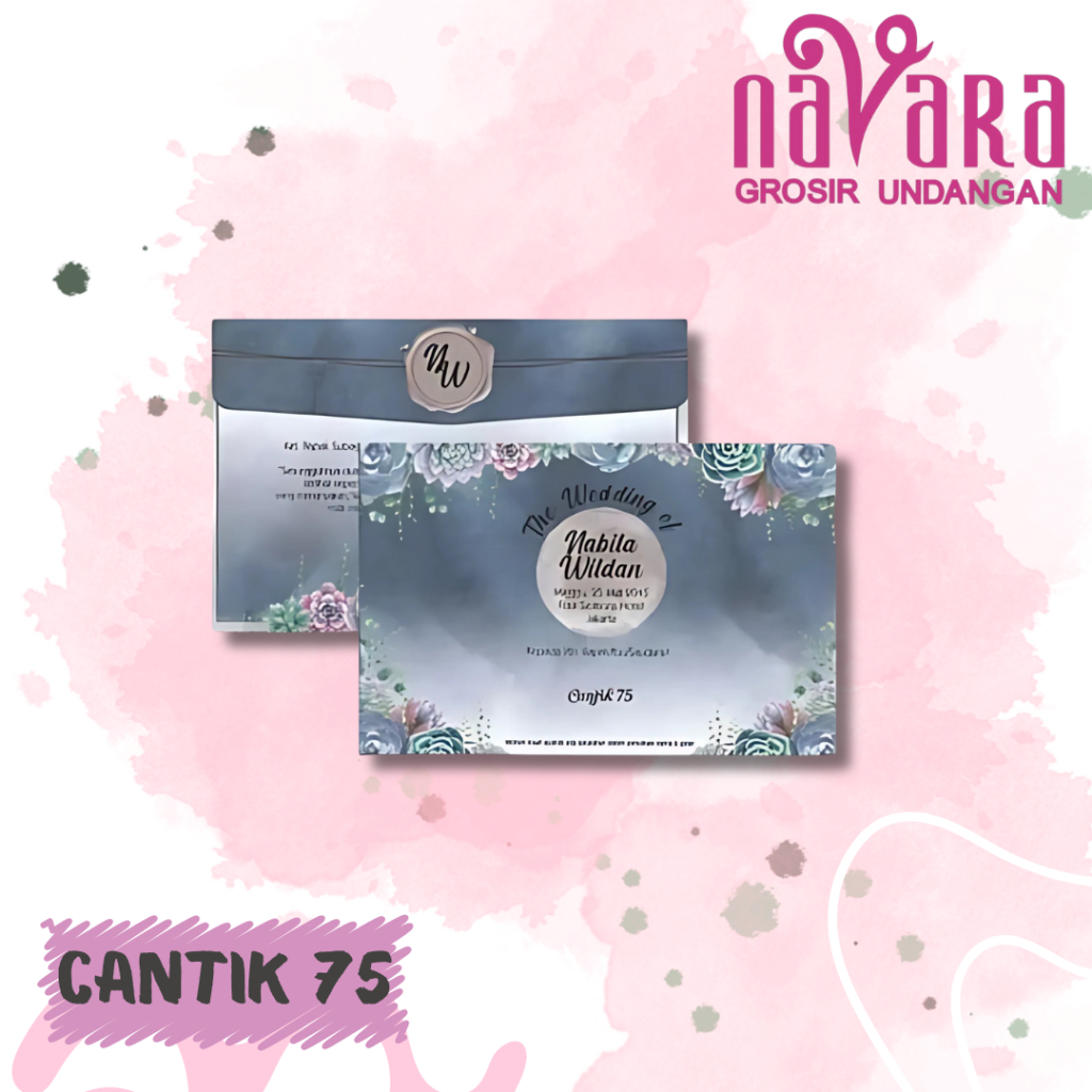 Jual Blangko undangan atau kertas undangan pernikahan merek Cantik 75 ...