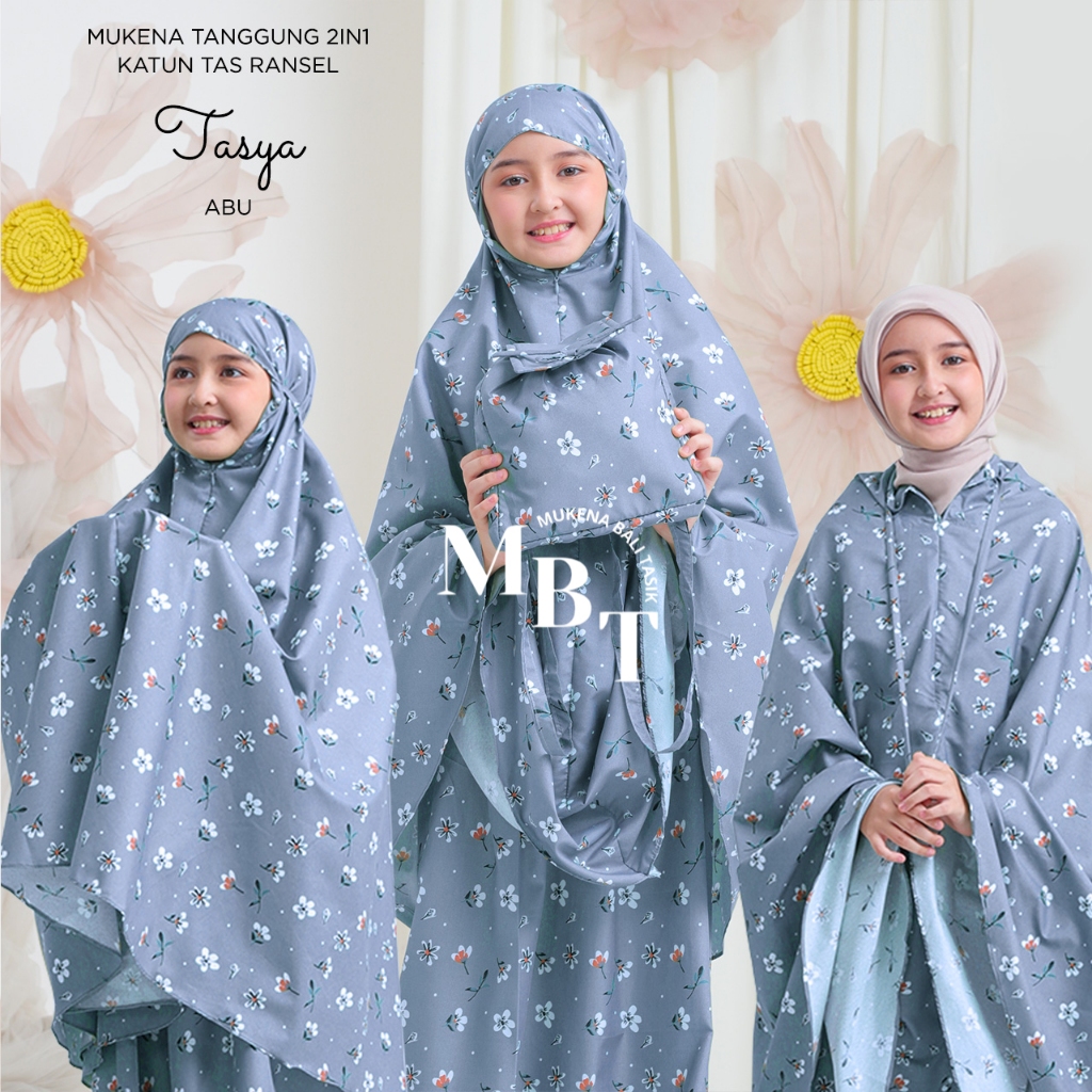 Jual MUKENA BALI TASIK - MUKENA ANAK 2IN1 TAS RANSEL KATUN MIKRO TASYA ...