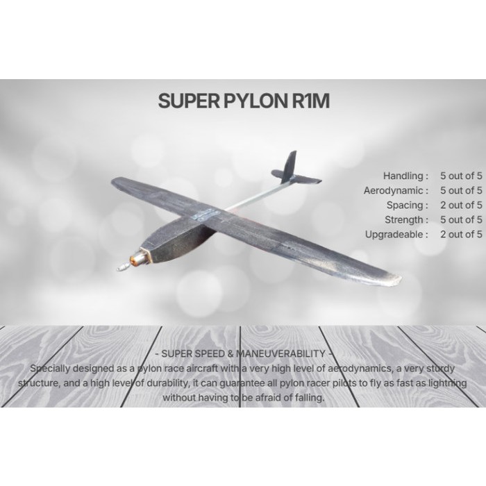 Jual Kit RC Pesawat EPP SUPER PYLON RACER Aero no Thermal Kit RC Plane ...