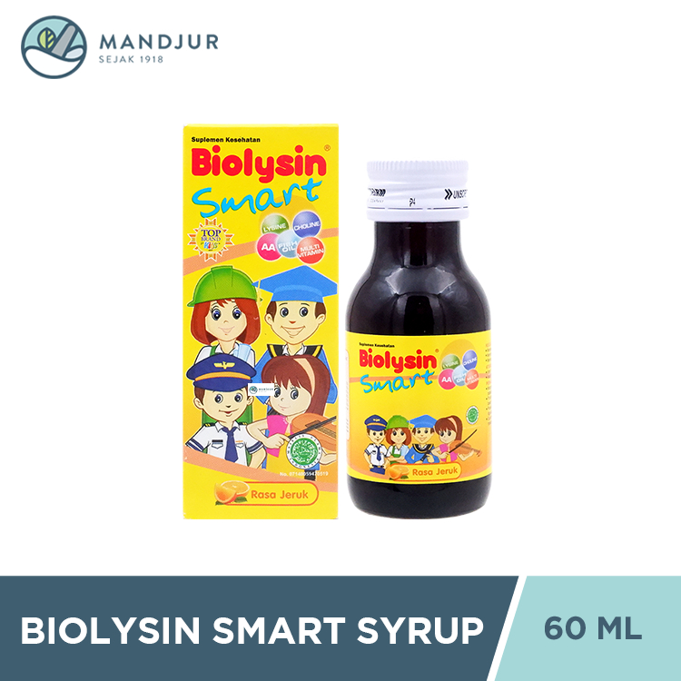 Jual Biolysin Smart Syrup 60 mL - Sirup Multivitamin Anak | Shopee ...