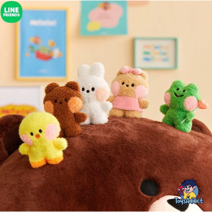 Jual Line Friends Mini Doll Brown Bear Cony KEYCHAIN Blindbox | Shopee ...