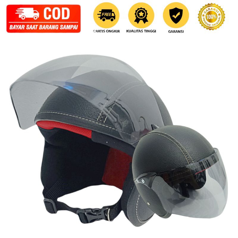 Jual Helm motor anak untuk usia 2-6 tahun - helm anak retro Full face ...
