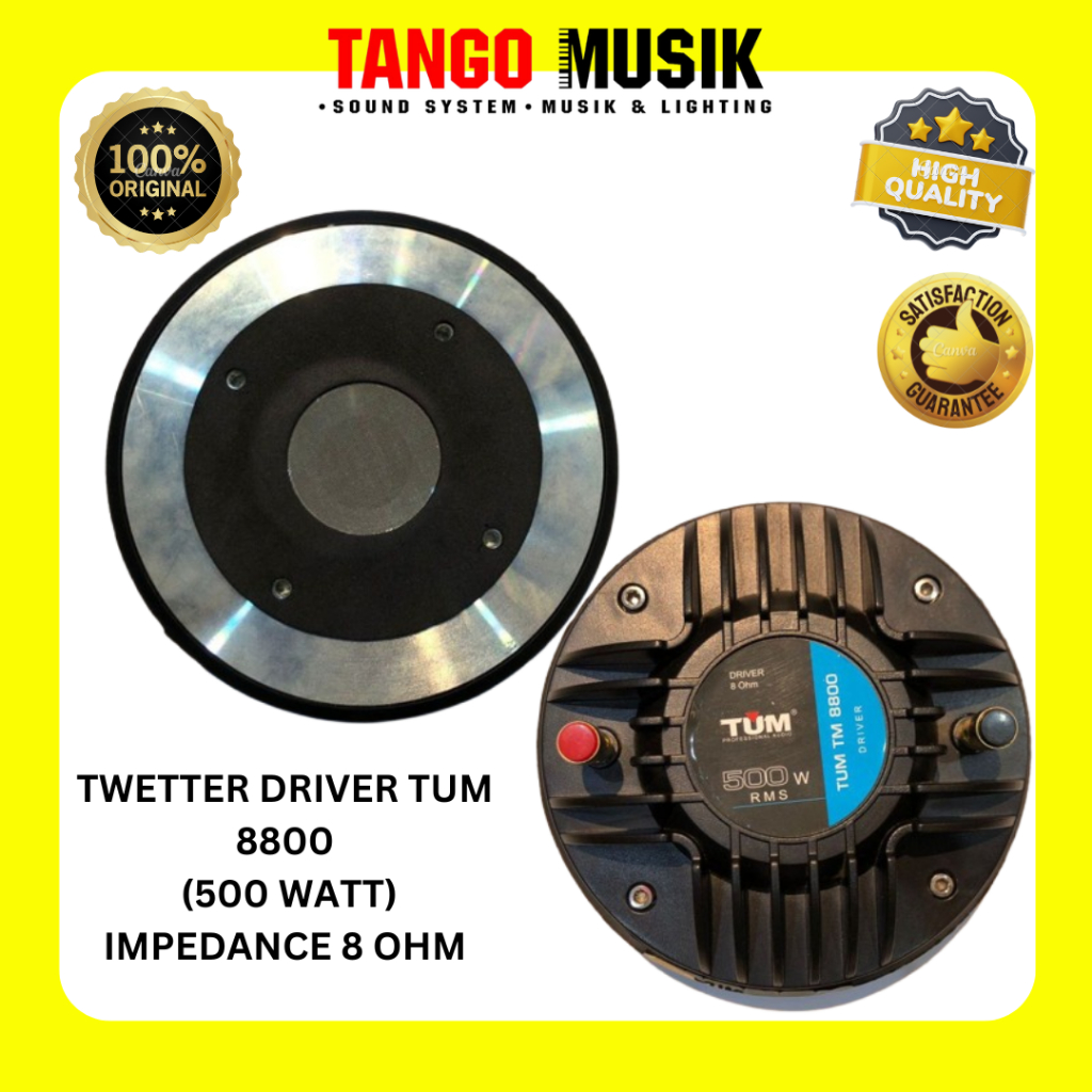 Jual DRIVER TWETTER TUM TM 8800 500W 8 OHM ORIGINAL / TWITTER DRIVER ...