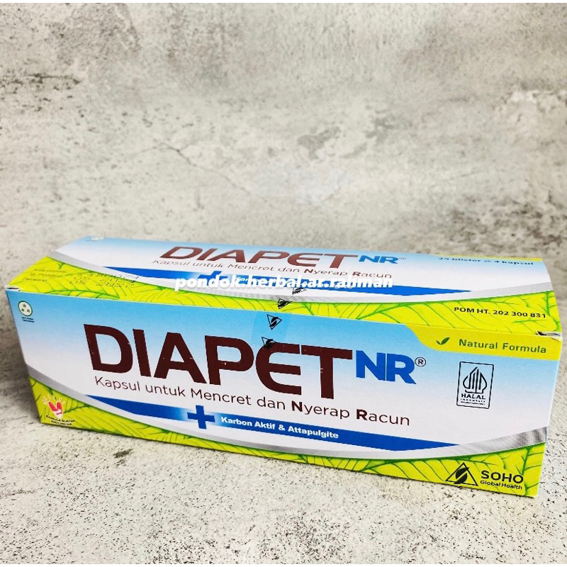 Jual DIAPET NR (kapsul mencret dan nyerap racun) | Shopee Indonesia