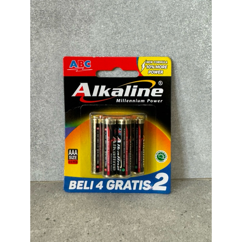 Jual batu baterai alkaline kecil A3 isi 6 original | Shopee Indonesia